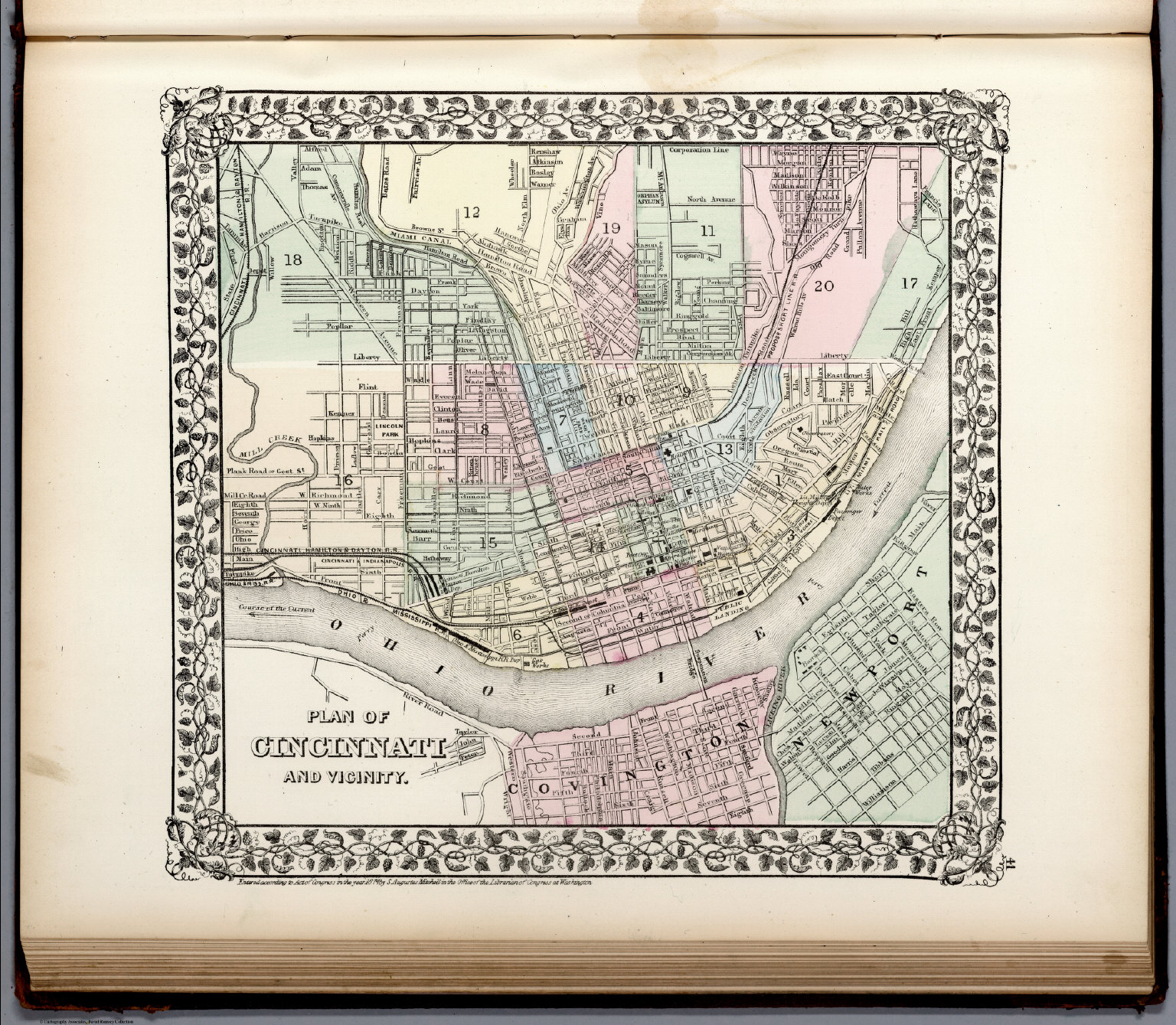 Plan of Cincinnati and vicinity - David Rumsey Historical Map Collection
