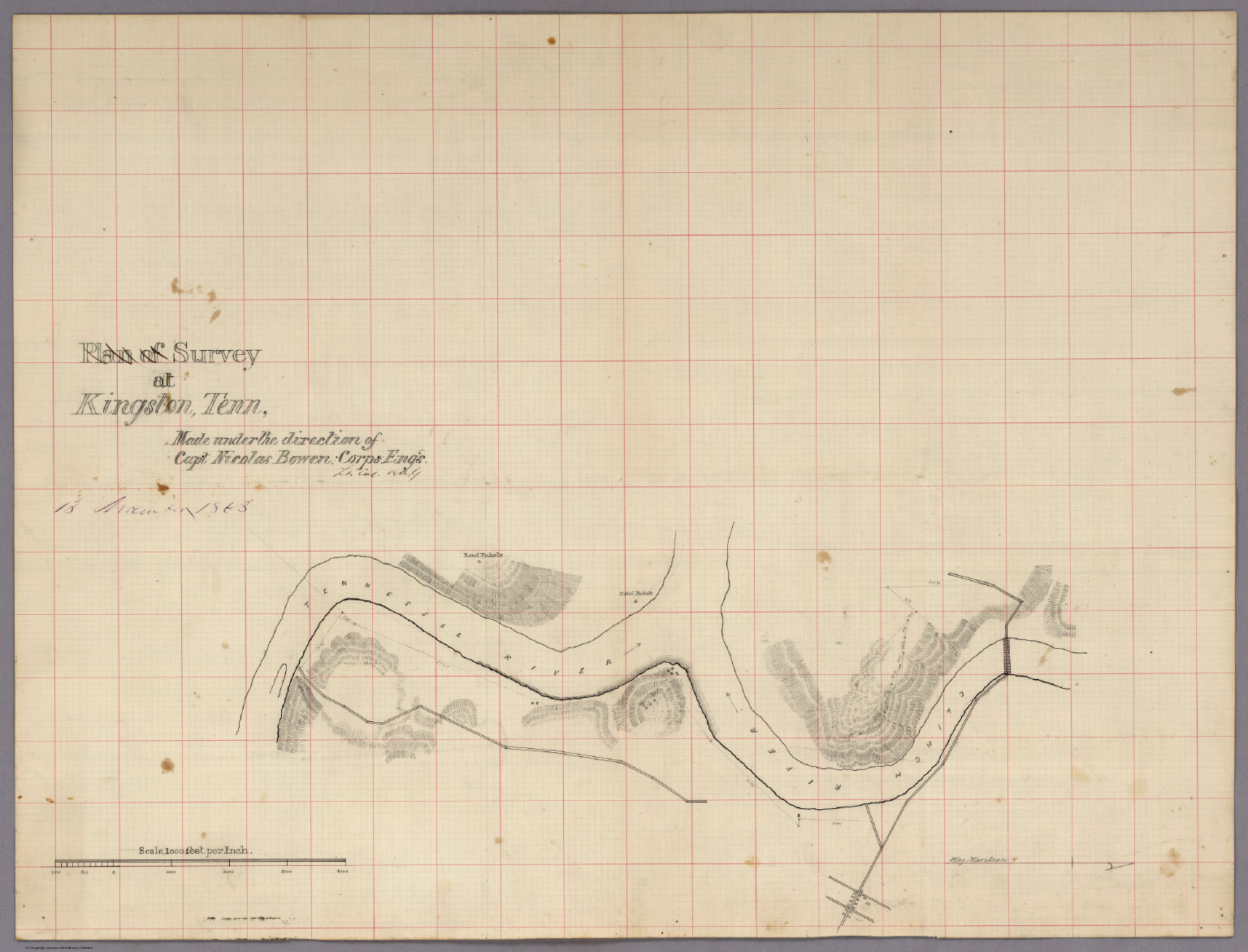Survey at Kingston, Tennessee - David Rumsey Historical Map Collection