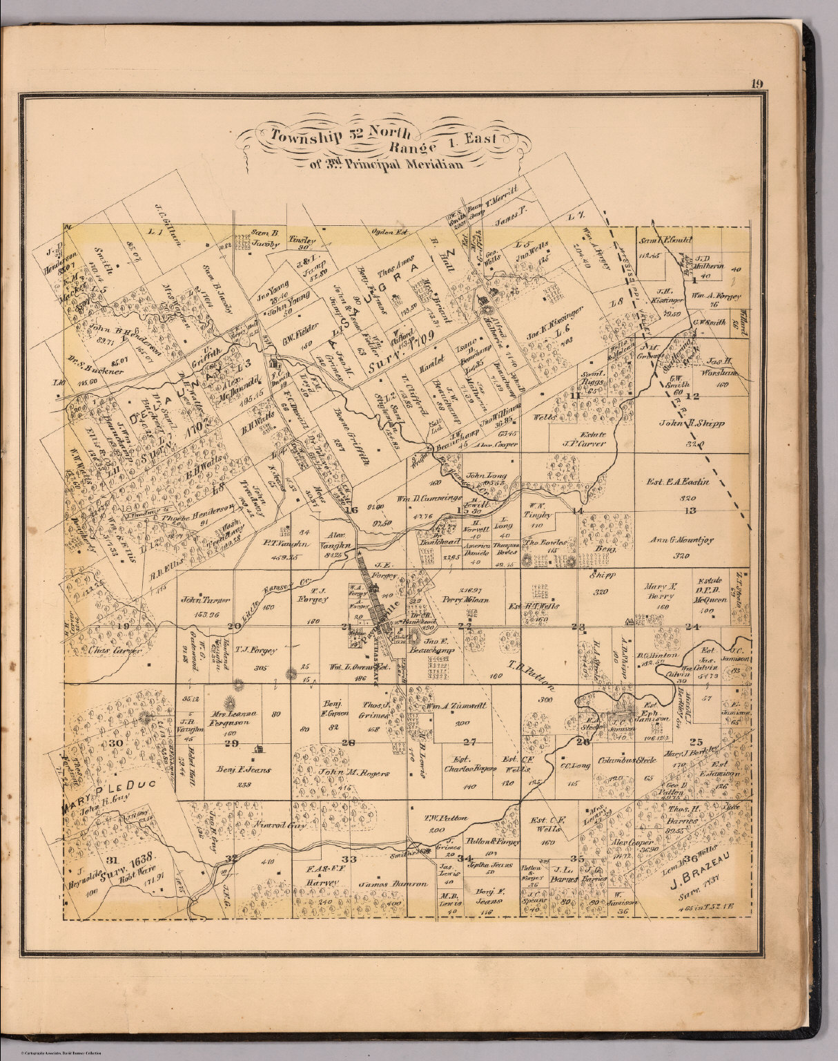Township 52 North, Range 1 East, Pike County, Missouri. - David Rumsey ...