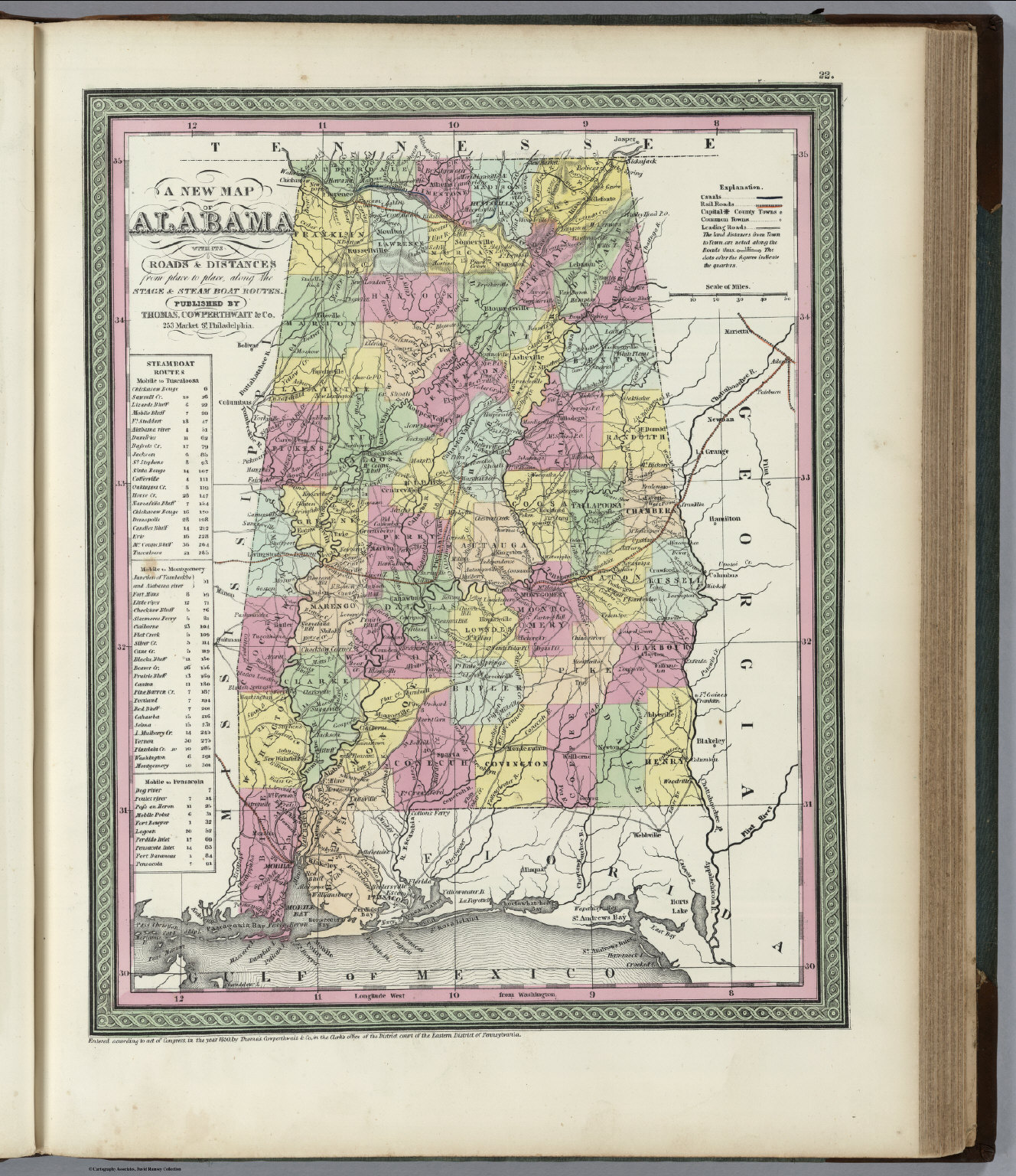 A new map of Alabama - David Rumsey Historical Map Collection