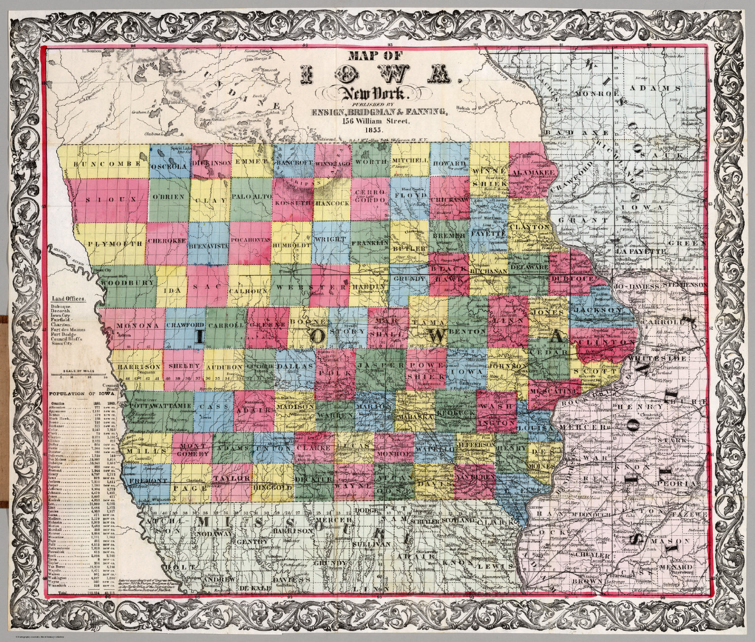 Map Of Iowa - David Rumsey Historical Map Collection