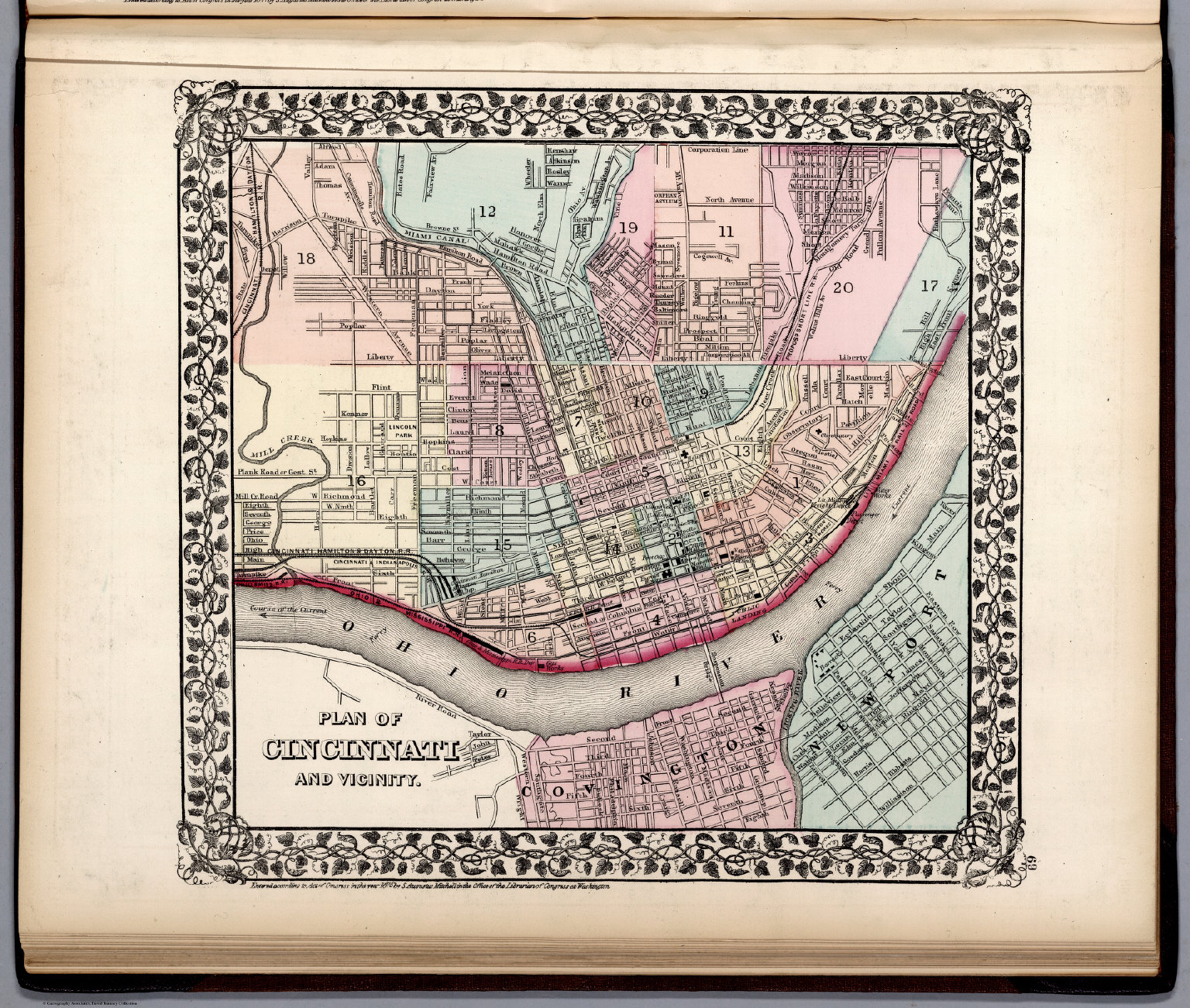 Plan of Cincinnati and vicinity - David Rumsey Historical Map Collection