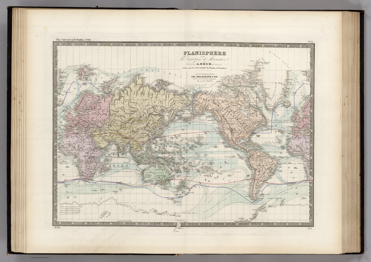 Planisphere sur la Projection de Mercator. - David Rumsey Historical ...