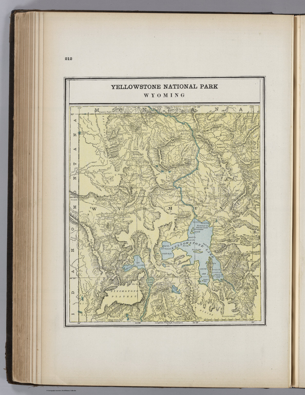 Yellowstone National Park, Wyoming. - David Rumsey Historical Map ...