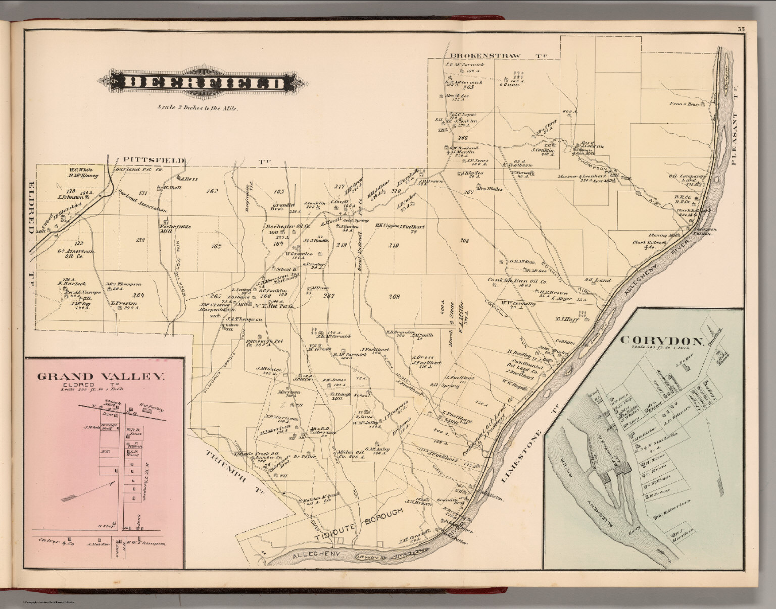 Deerfield, Warren County, Pennsylvania. Grand Valley. Corydon. - David ...