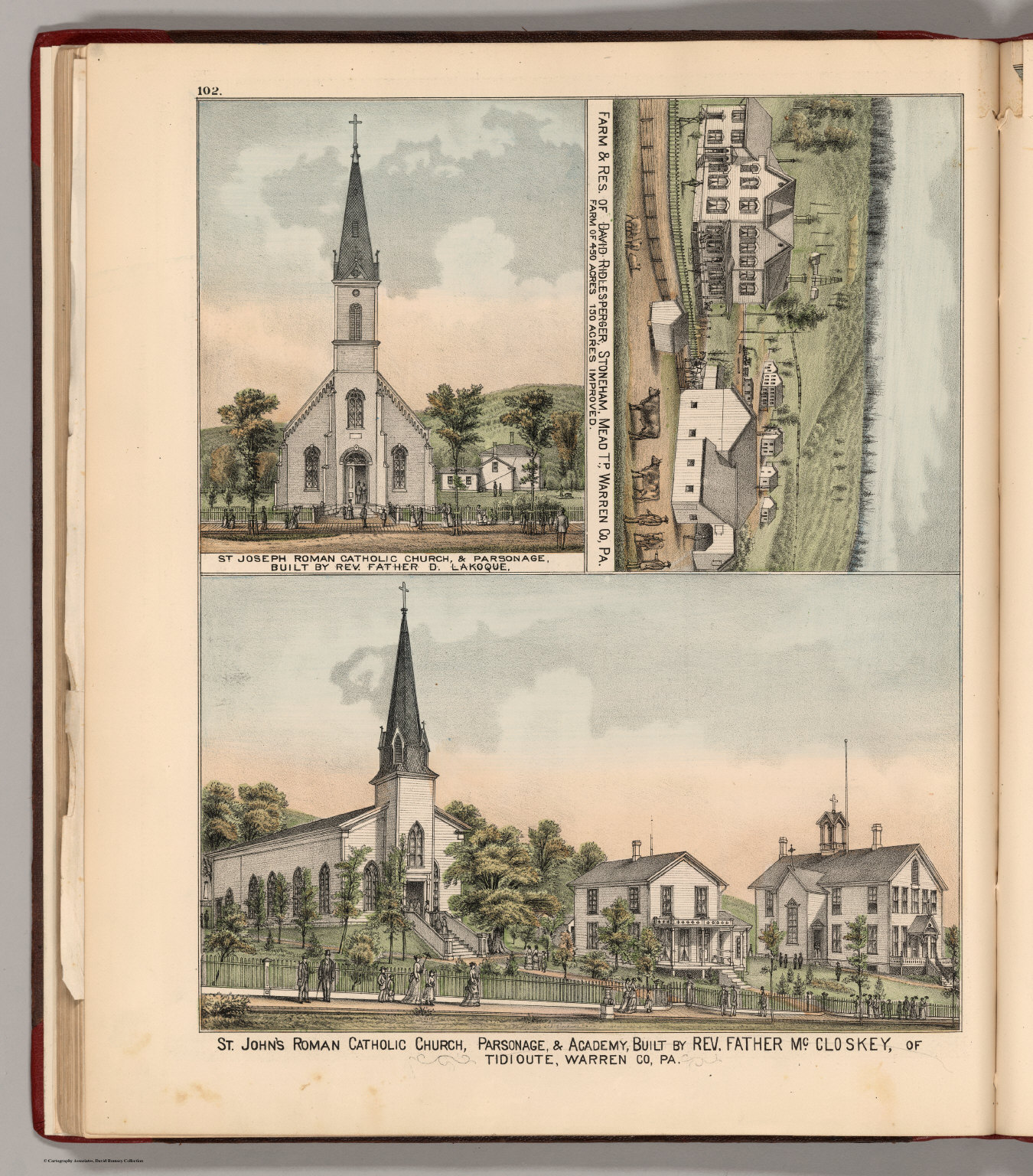 View: Residences and Businesses, Churches, Warren County, Pennsylvania ...