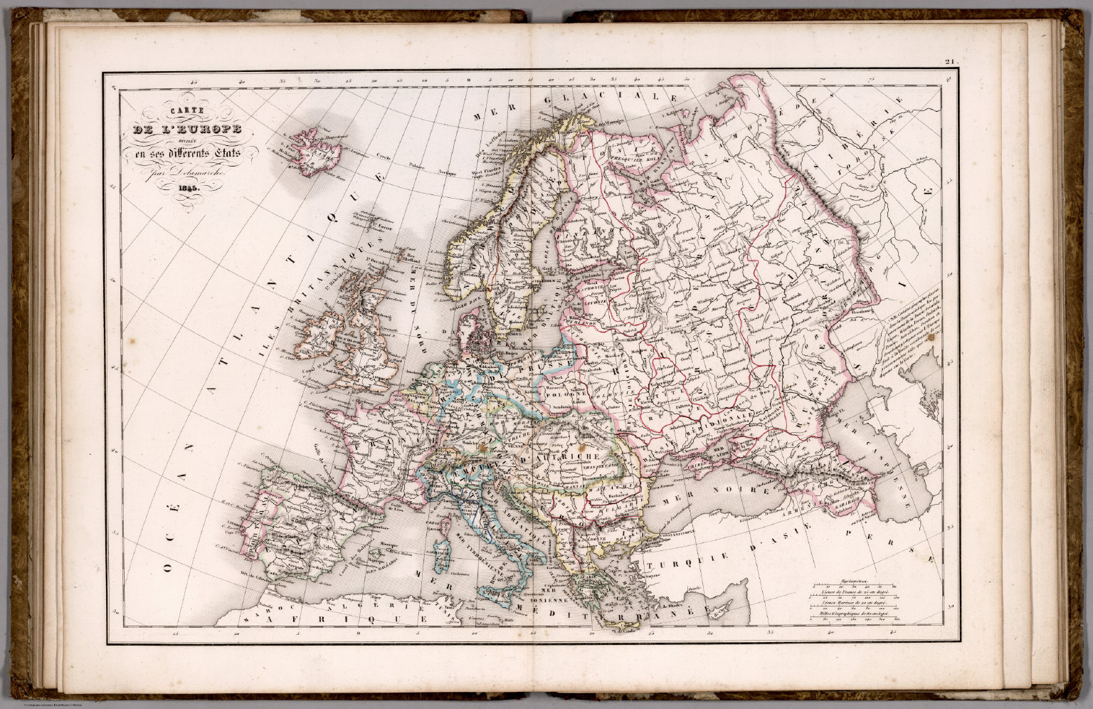 Carte de l'Europe ... 1845. - David Rumsey Historical Map Collection