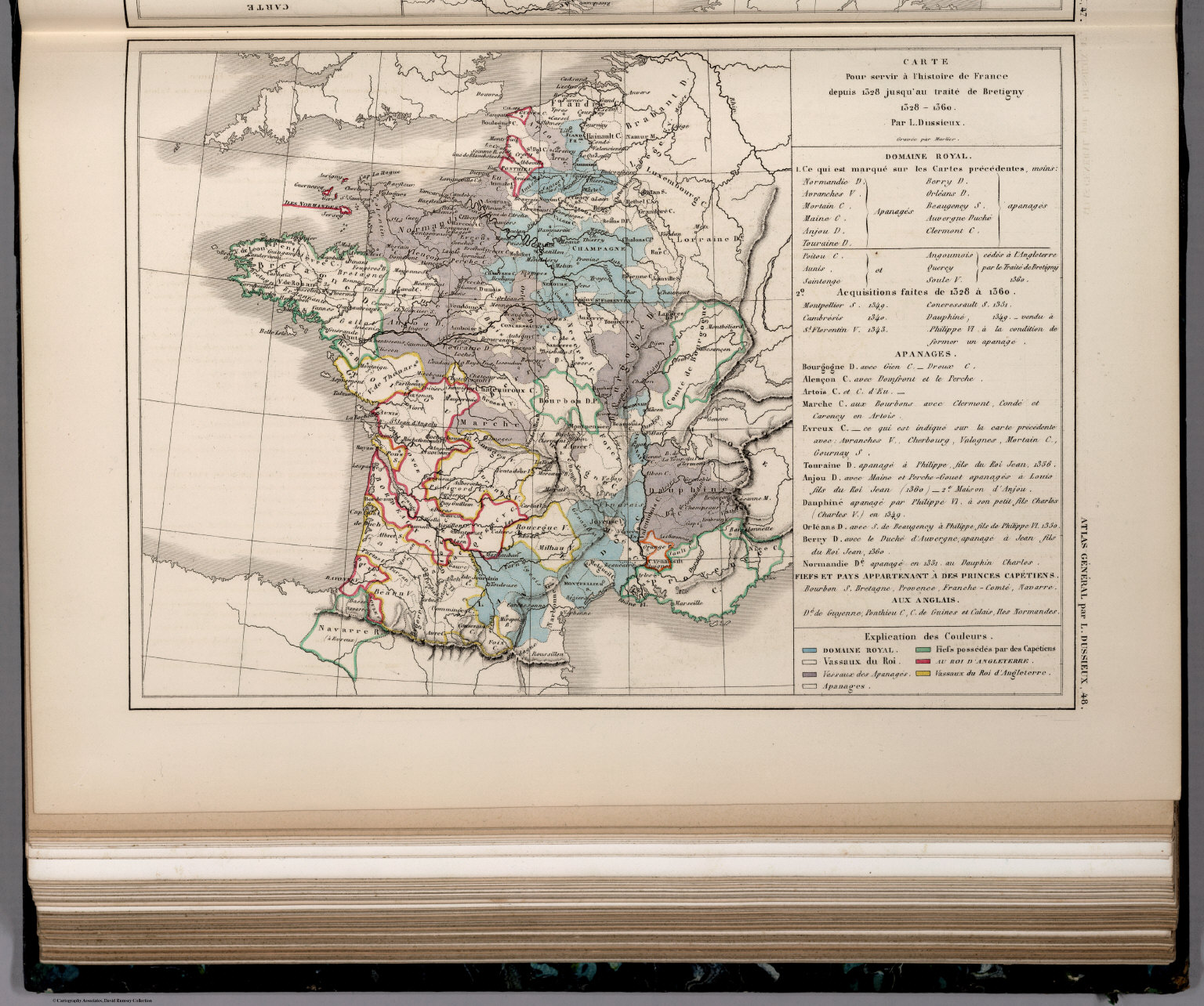 48. Carte Pour servir a l'histoire de France depuis 1328 jusqu'au ...