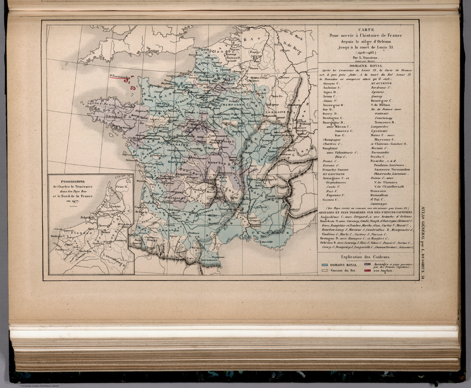51. Carte Pour servir a l'histoire de France depuis le siege d'Orleans ...