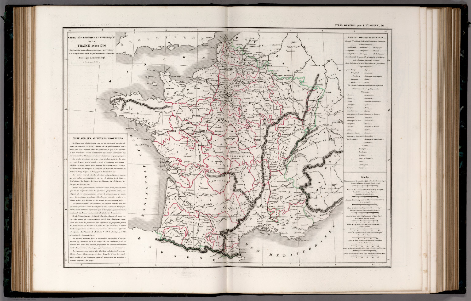 56. Carte Geographique et Historique de la France Avant 1790. - David ...