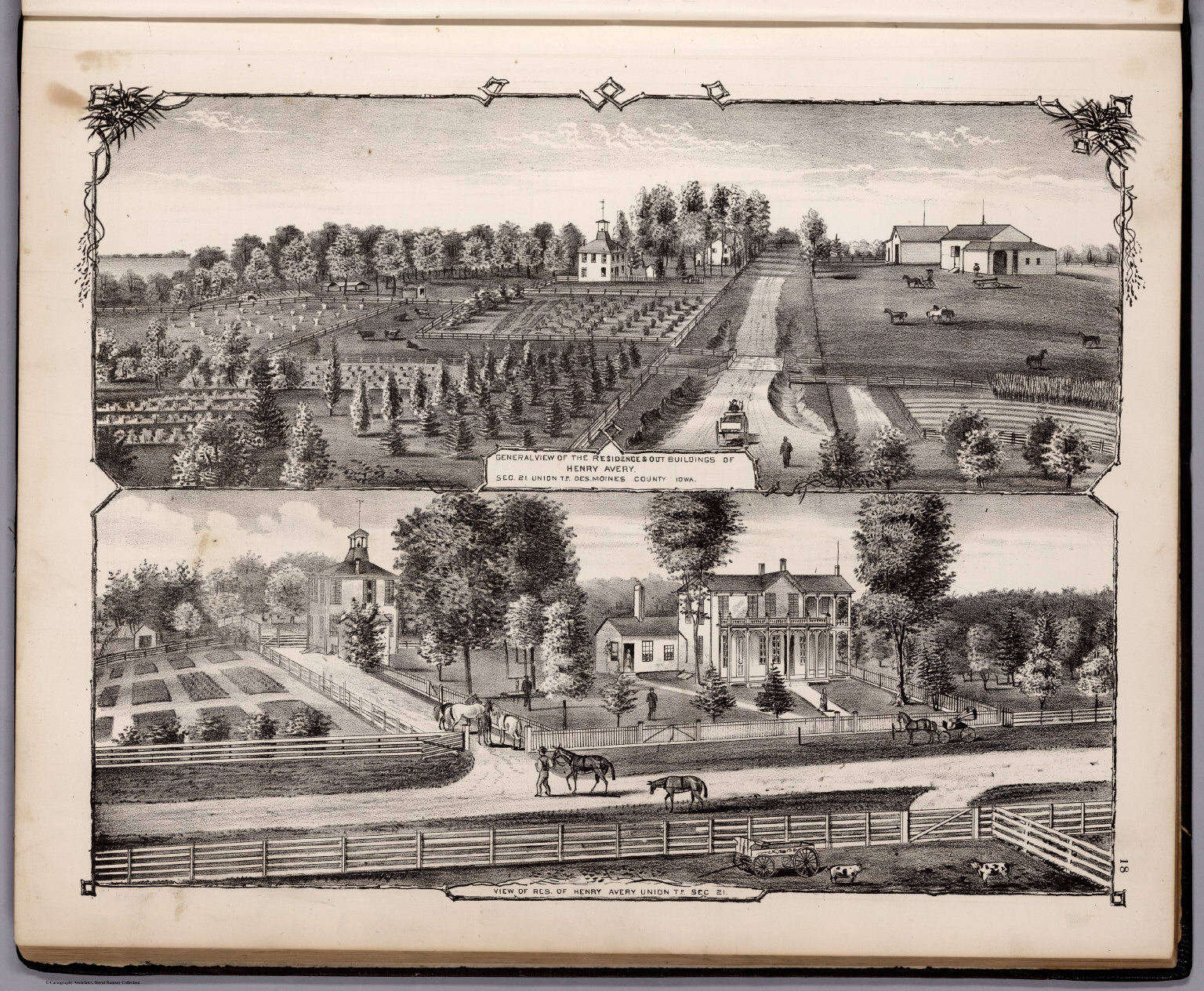 View: Residences of Henry Avery, Des Moines County, Iowa. - David ...