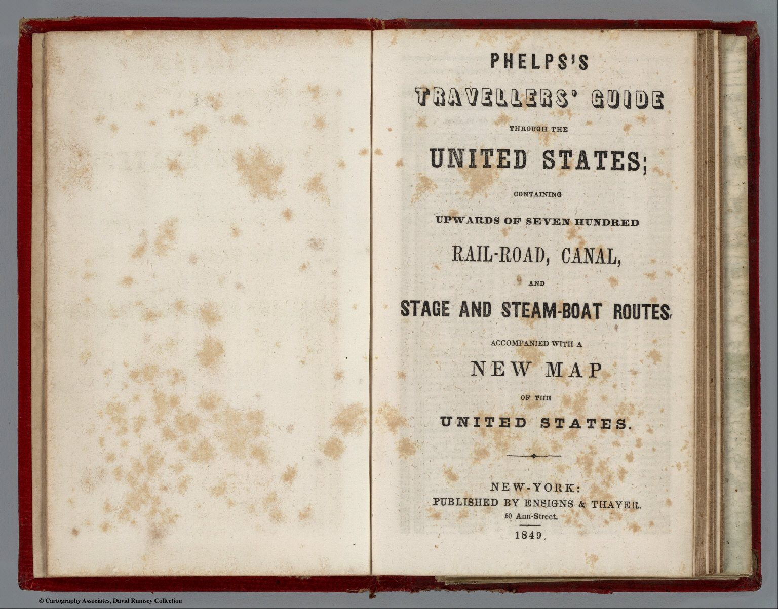 Title Page: National Map Of The United States - David Rumsey Historical ...