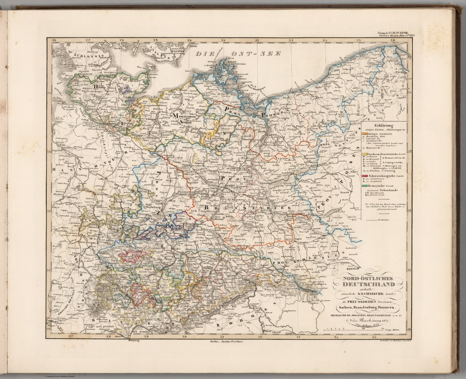 Nord-Ostliches Deutschland. (Northeast Germany). - David Rumsey ...