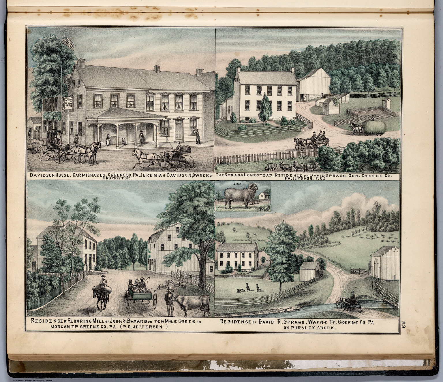 View: Residences of David Spragg, John S. Bayard, David R. Spragg ...