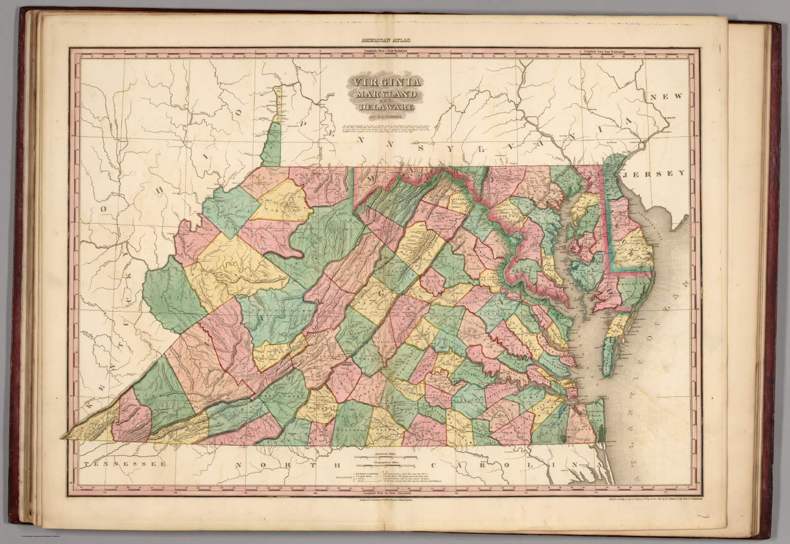 Virginia, Maryland and Delaware. - David Rumsey Historical Map Collection