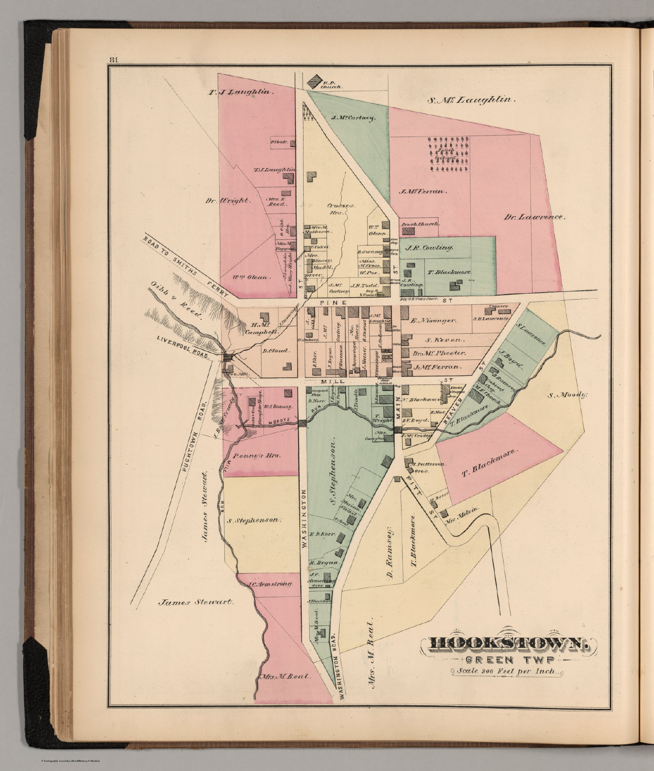 Hookstown. Green Township - David Rumsey Historical Map Collection