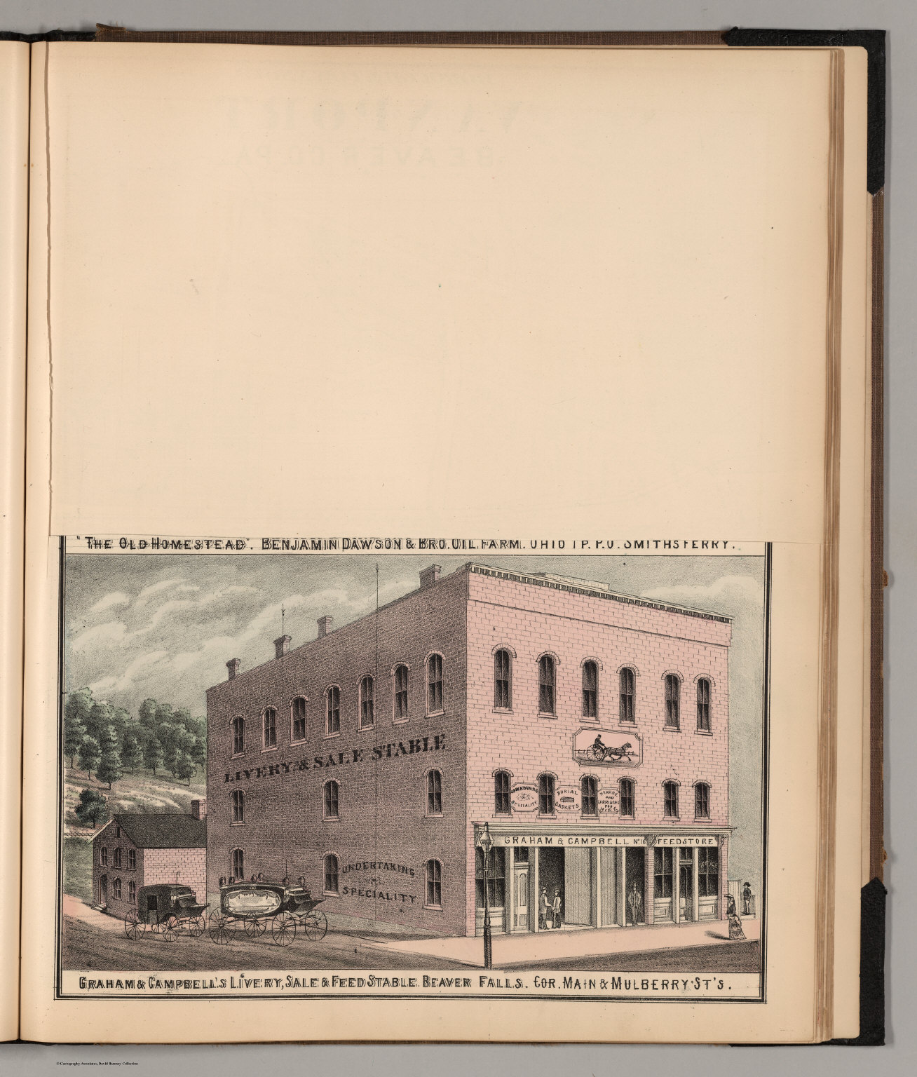 Grahm & Campbell's Livery, Sale & Feed Stable - David Rumsey Historical ...