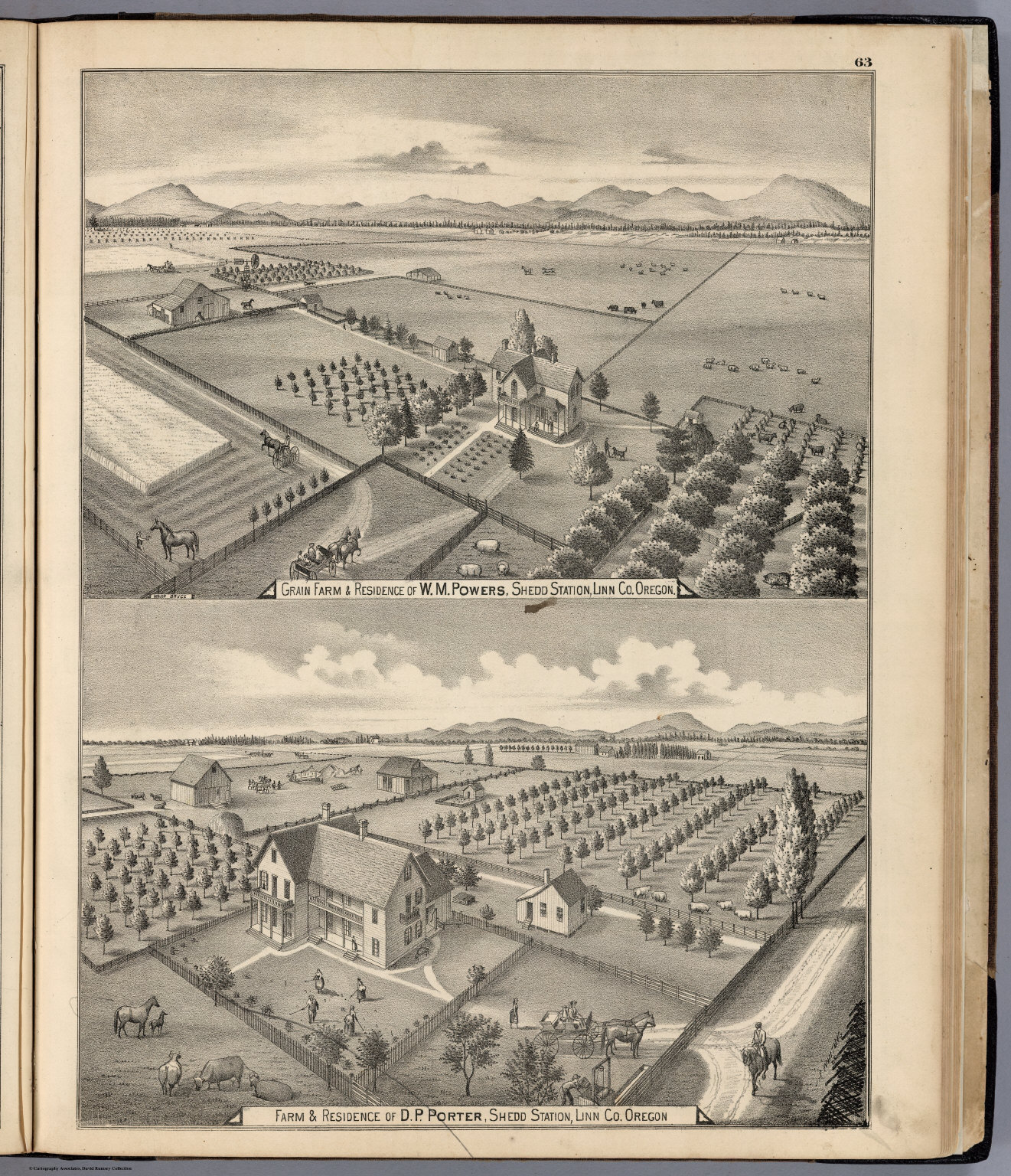 Farms and Residences of Shedd Station, Linn County, Oregon. - David ...