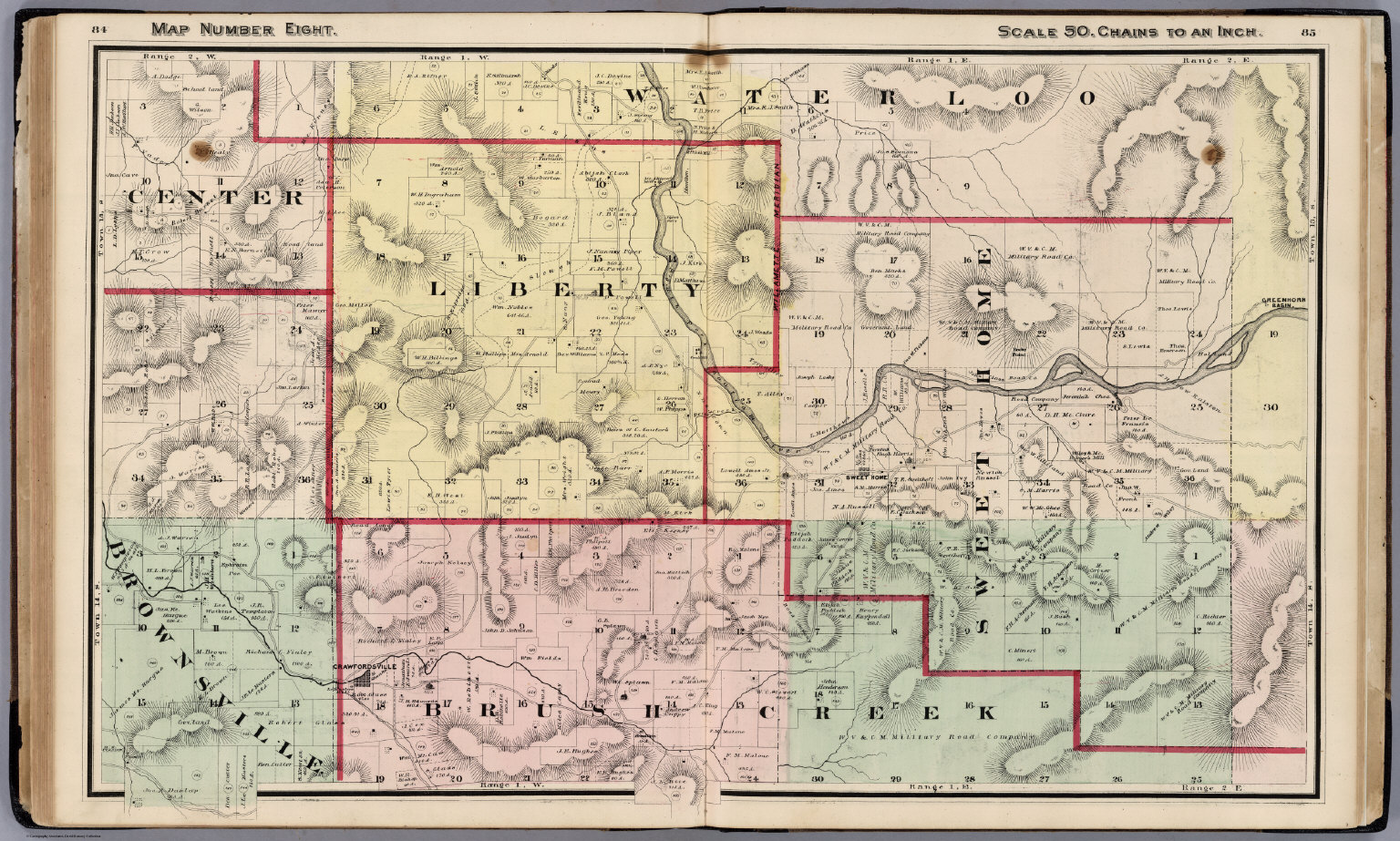 Map Number Eight (Linn County, Ore.) - David Rumsey Historical Map ...
