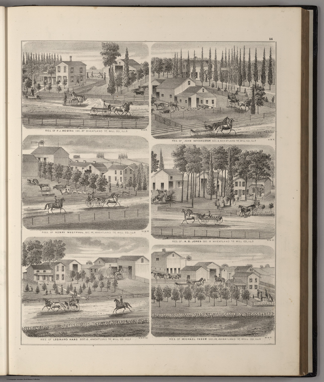 View: Residences of F.J. Robins, John Hafenrichter, Henry Westphal, A.G ...