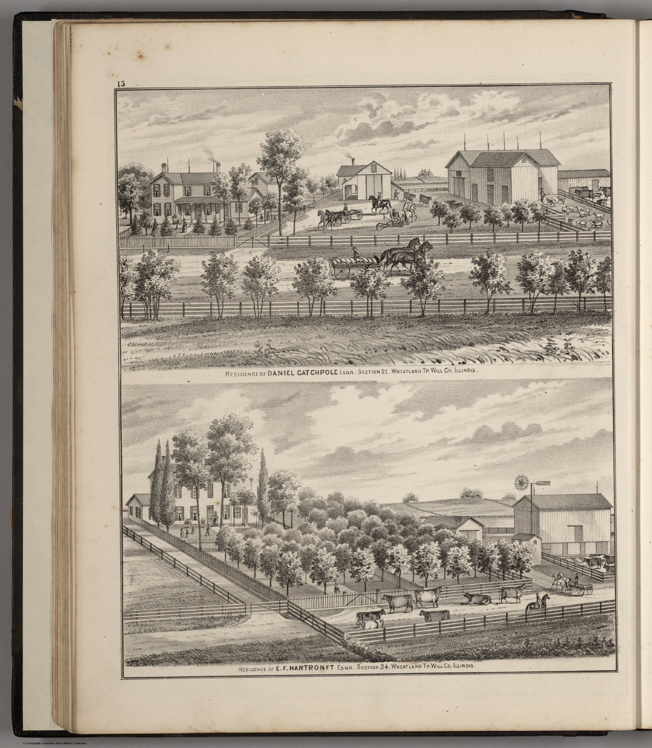 View: Residences of Daniel Catchpole, E.F. Hartron - David Rumsey ...