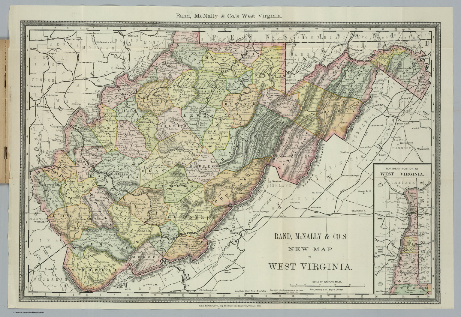 Pocket Map And Shippers' Guide Of West Virginia - David Rumsey ...