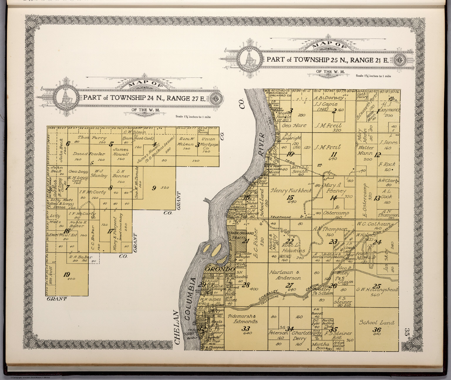 Part of Township 24 N., Range 27 E. Township 25 N., Range 21 E ...