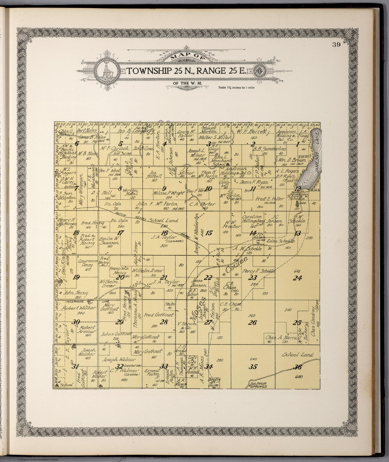 Township 25 N., Range 25 E., Douglas County, Washington. - David Rumsey ...