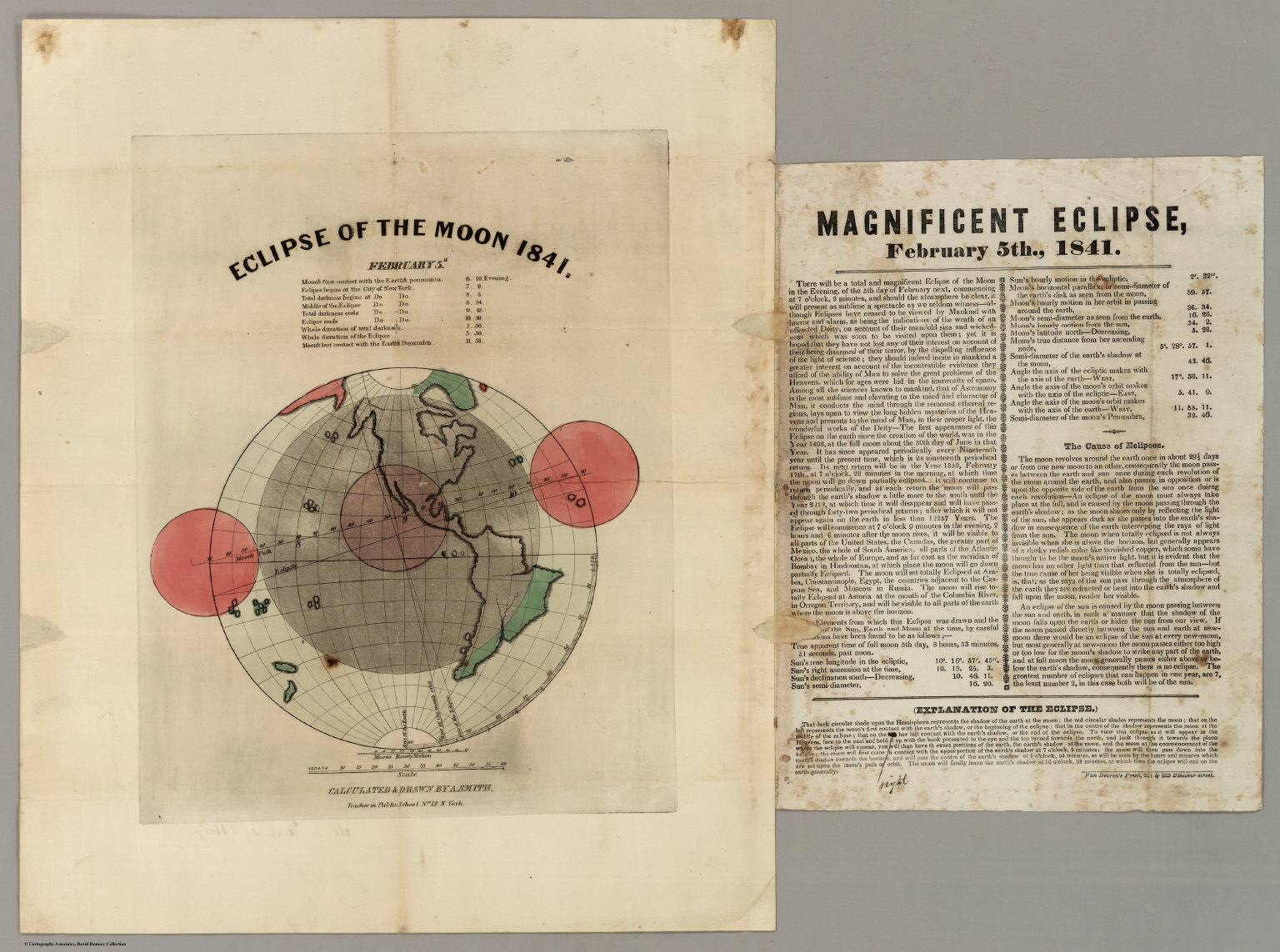 Eclipse Of The Moon 1841. February 5th. - David Rumsey Historical Map ... Eclipse Of The Moon 1841. February 5th. - David Rumsey Historical Map ...