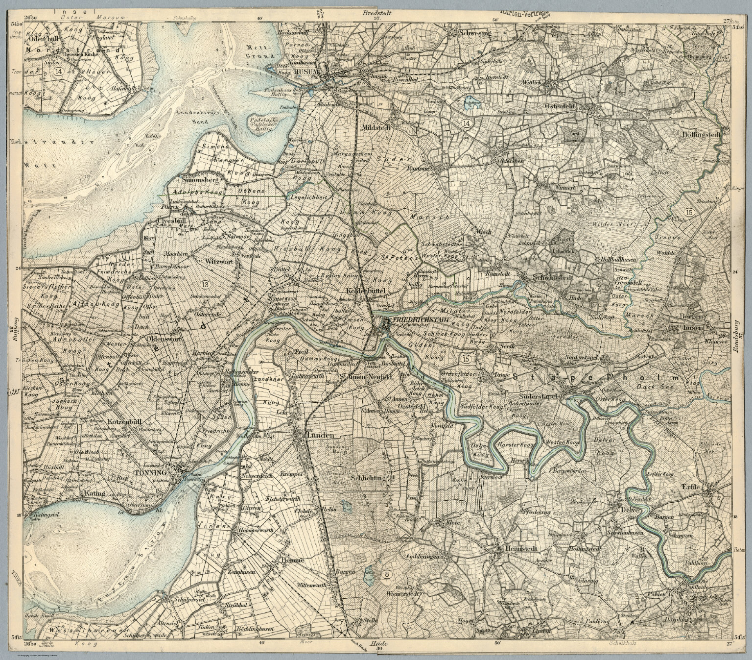 Composite: 56. Husum. (Germany) - David Rumsey Historical Map Collection