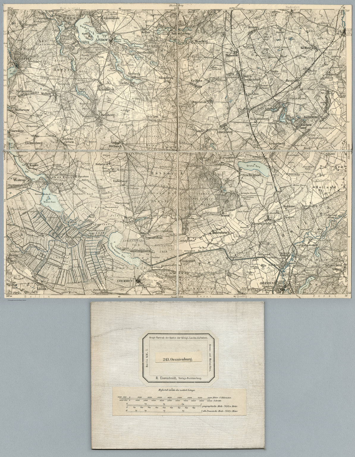 243. Oranienburg. - David Rumsey Historical Map Collection
