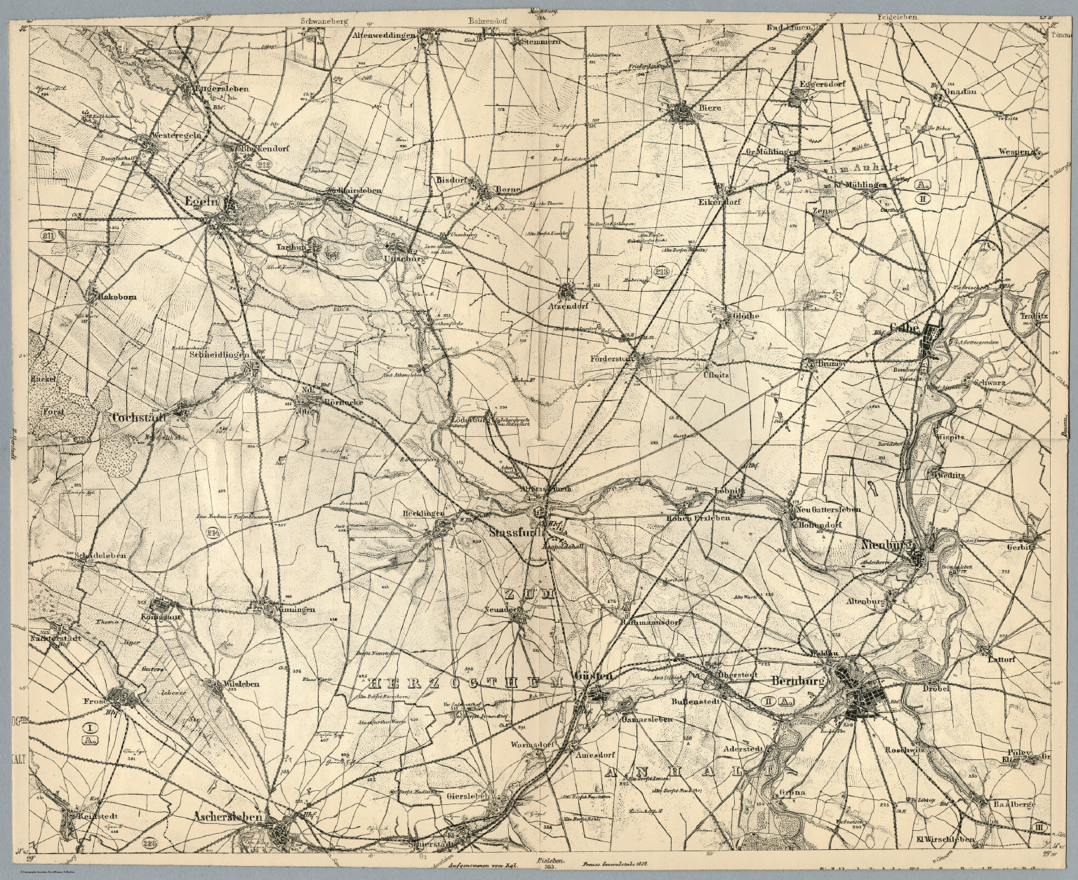 Composite: 338. Bernburg. - David Rumsey Historical Map Collection