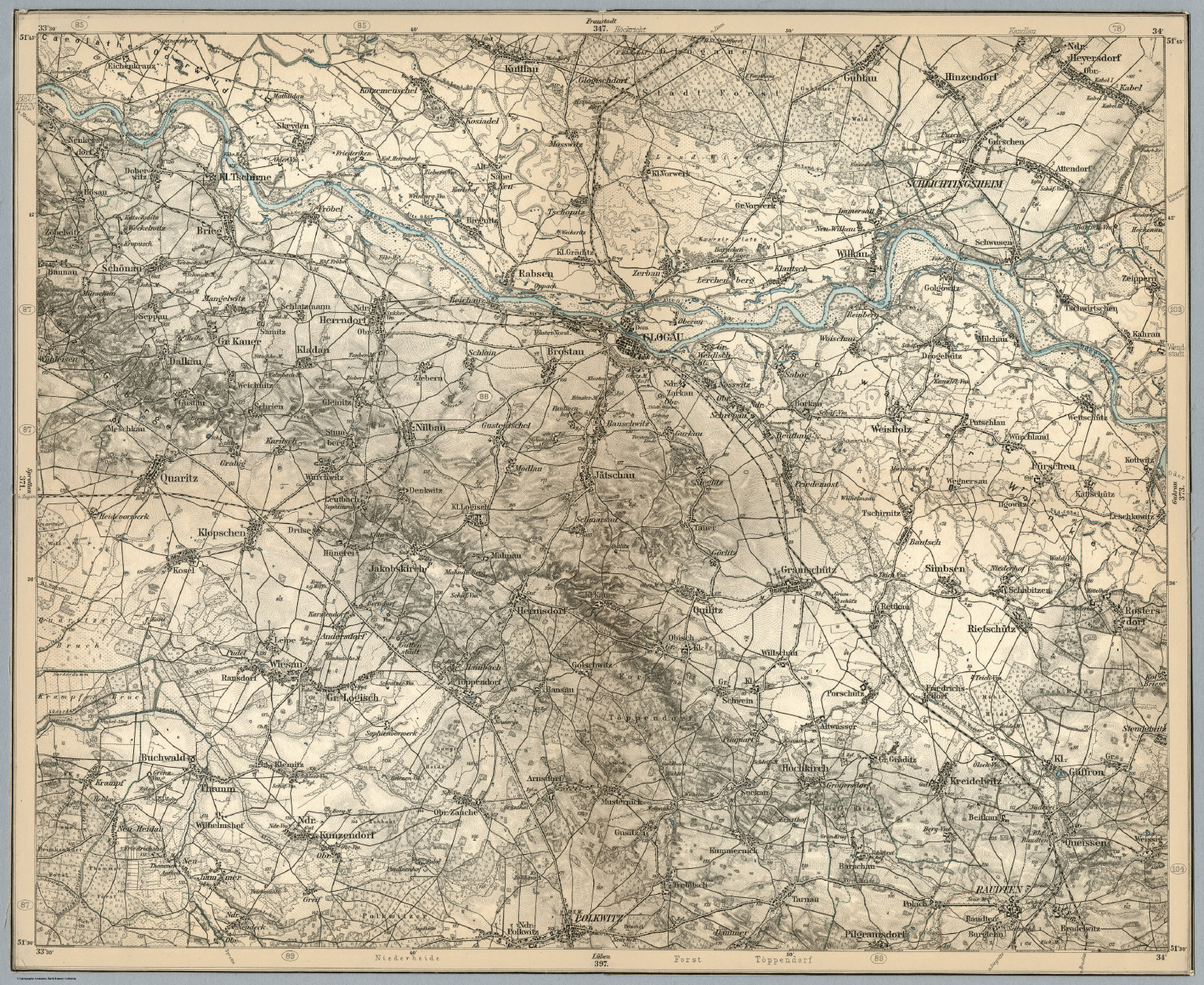 Composite: 372.1. Glogau. - David Rumsey Historical Map Collection