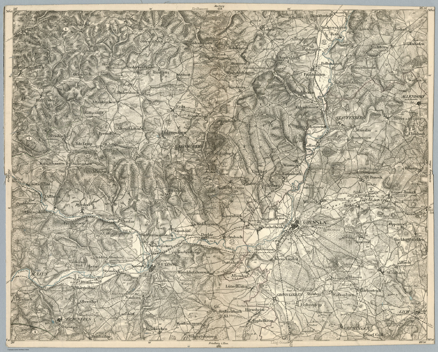 Composite: 460. Giessen. - David Rumsey Historical Map Collection