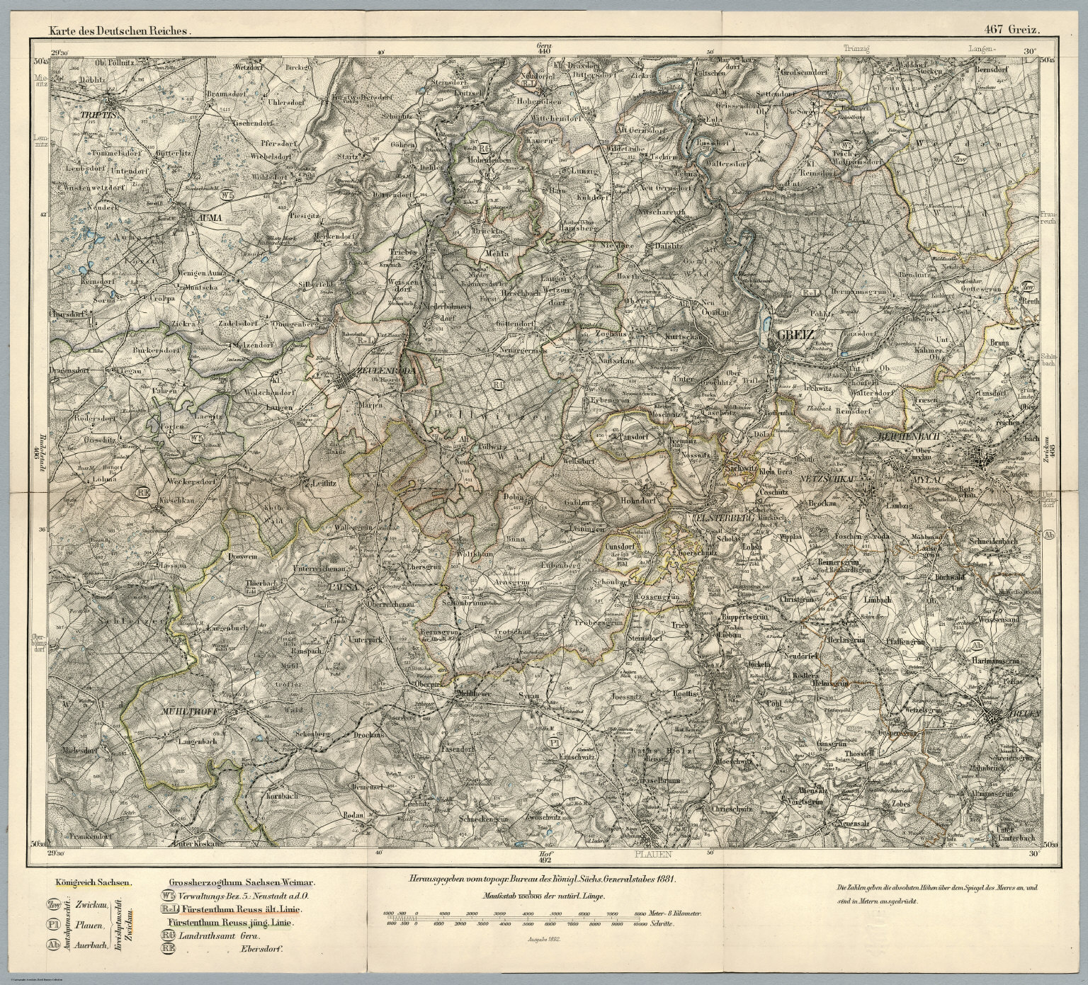 Composite: 467. Greiz. - David Rumsey Historical Map Collection