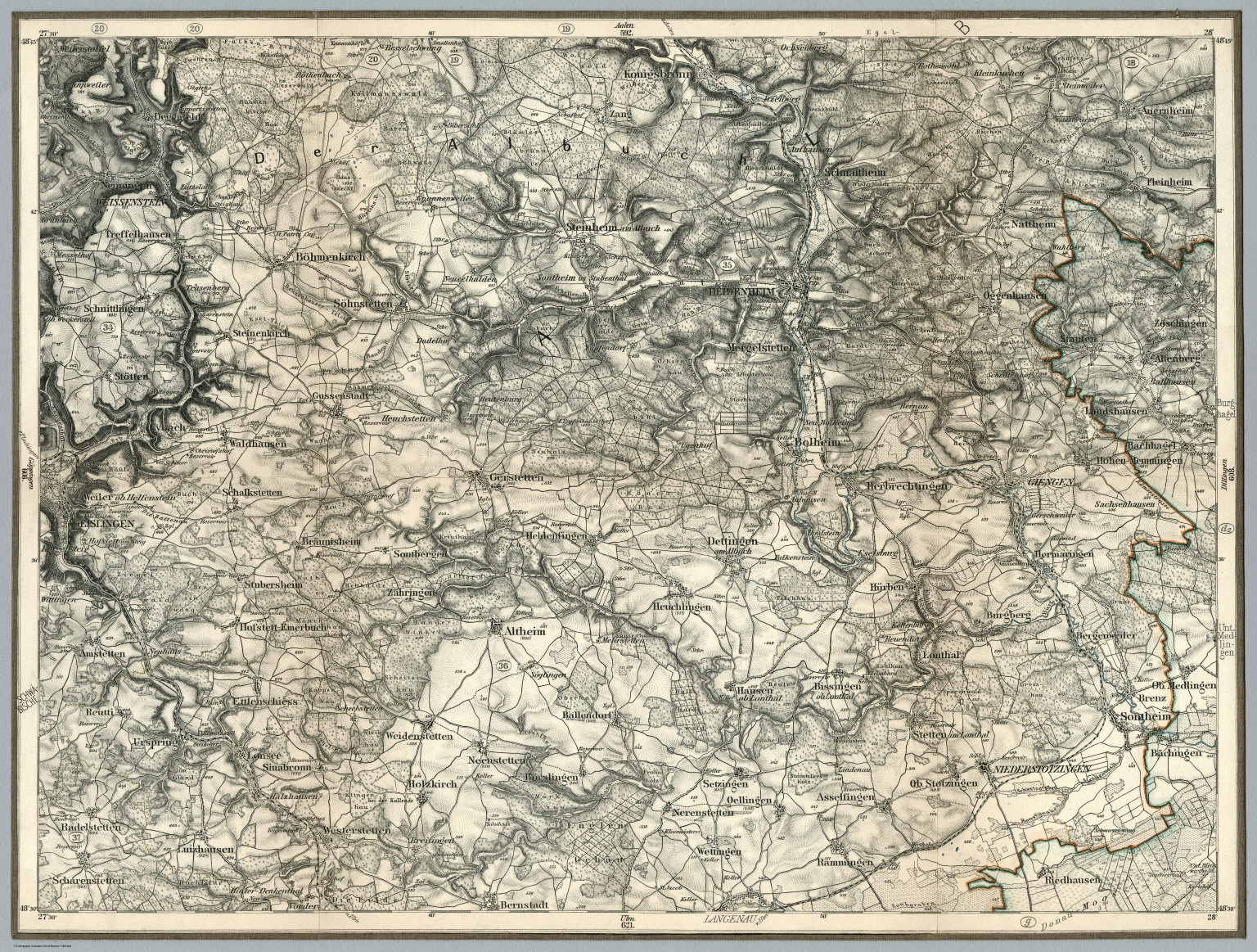 Composite: 607. Heidenheim. - David Rumsey Historical Map Collection