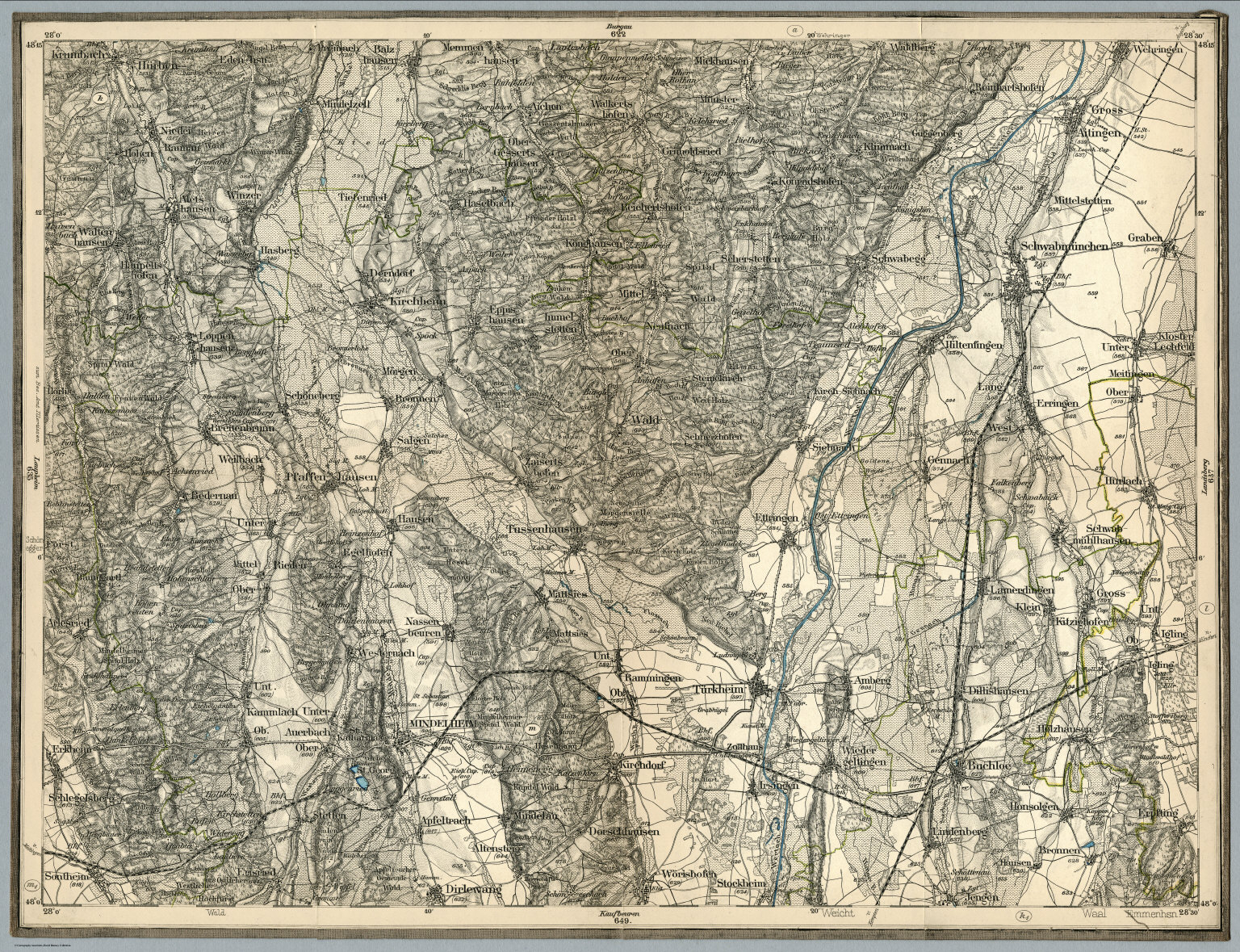 Composite: 636. Mindelheim. - David Rumsey Historical Map Collection