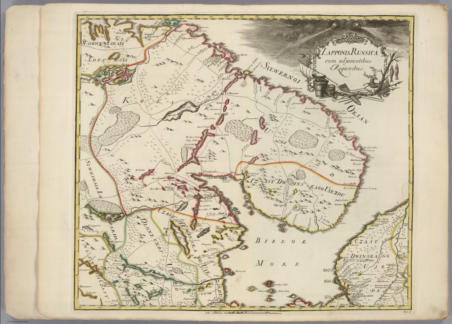 Lapponia Russica cum Adjacentibus Regionibus - David Rumsey Historical ...