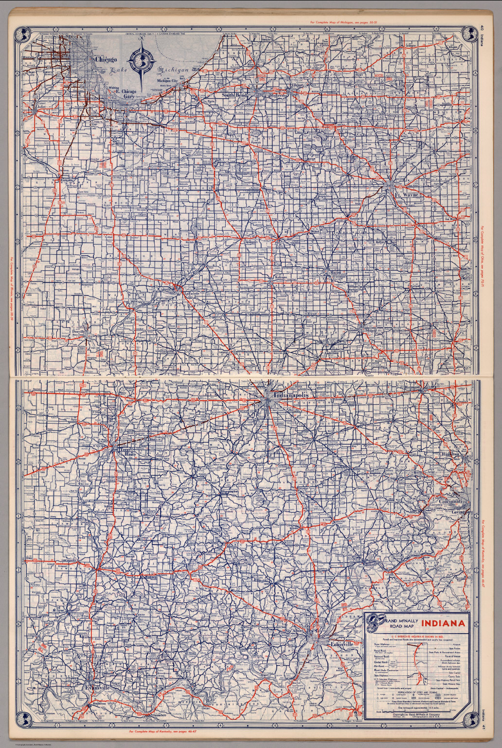 Road map of Indiana - David Rumsey Historical Map Collection