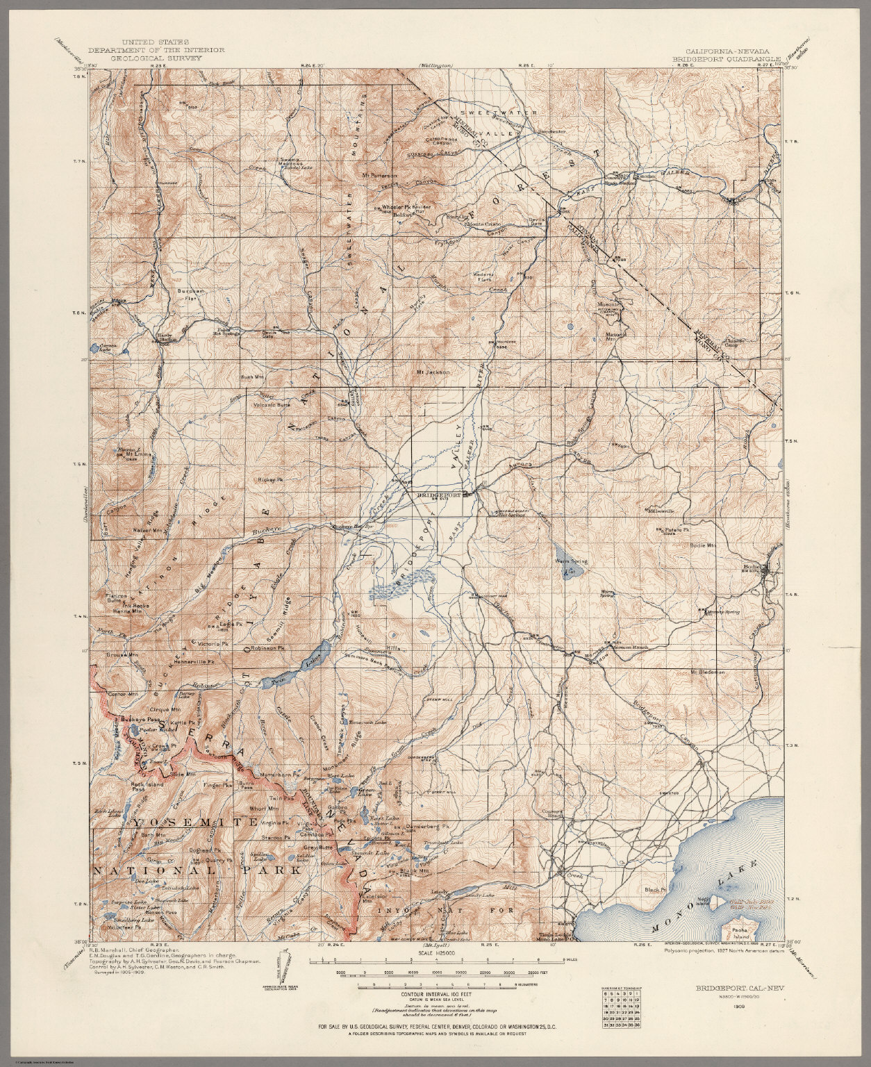Bridgeport, California - Nevada. - David Rumsey Historical Map Collection