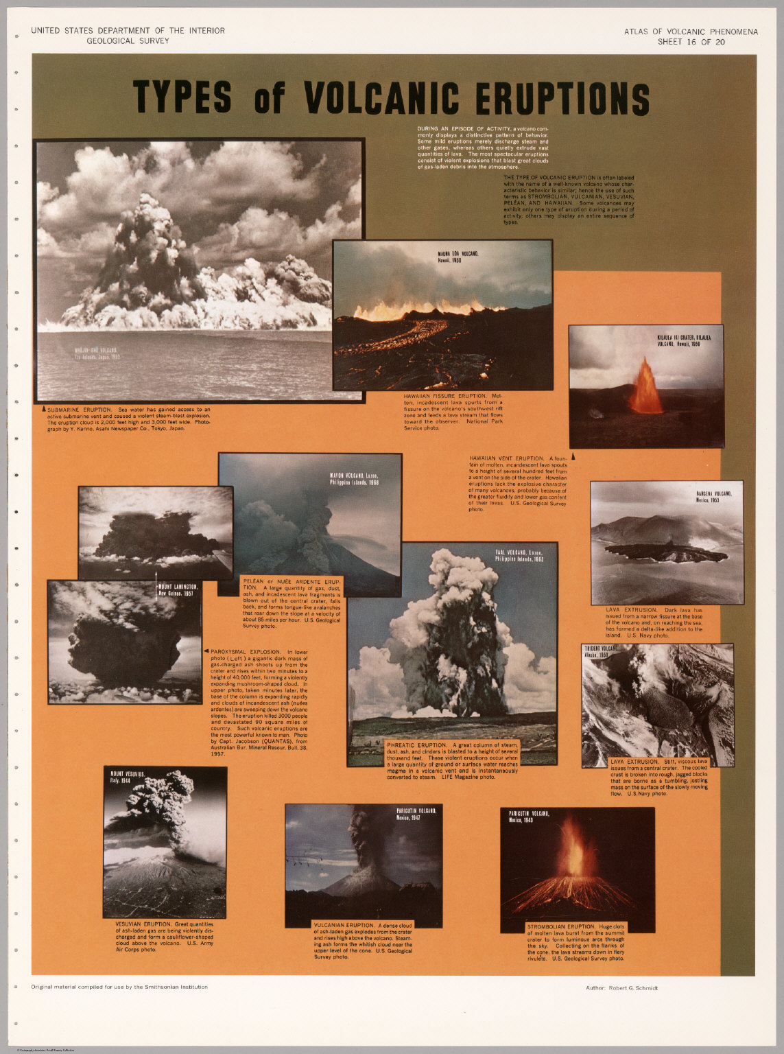 Types of Volcanic Eruptions. - David Rumsey Historical Map Collection