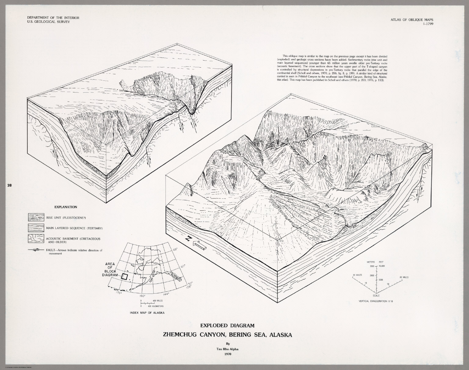 Exploded Diagram Zhemchug Canyon, Bering Sea, Alaska. - David Rumsey ...