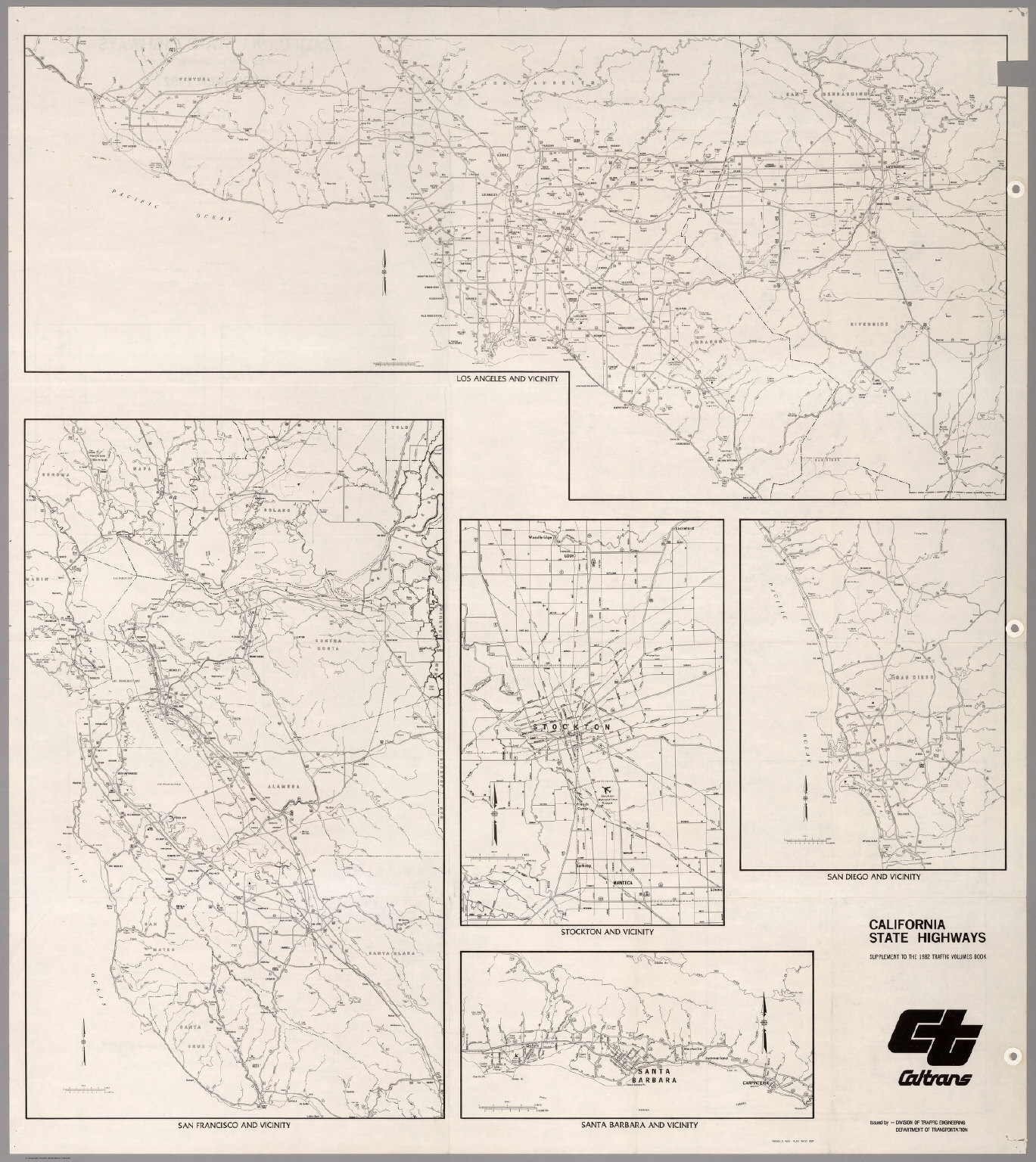(Verso) California State Highways, December 1982. - David Rumsey ...