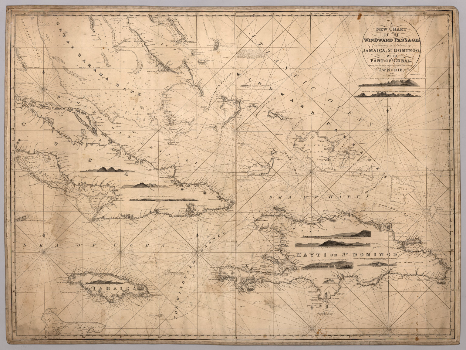 New Chart of the Windward Passages - David Rumsey Historical Map Collection