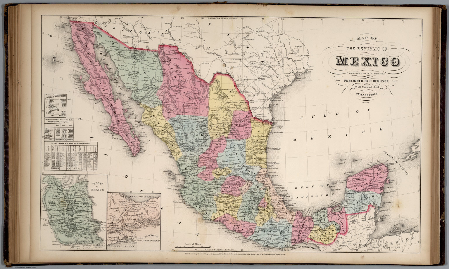 Map of the Republic of Mexico. - David Rumsey Historical Map Collection