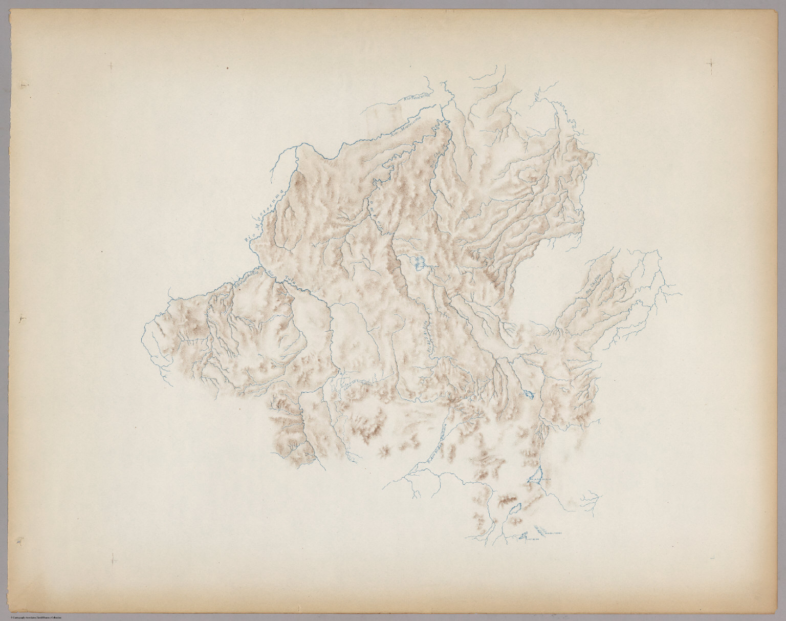 No. 13A: Relief map of Hidalgo - David Rumsey Historical Map Collection