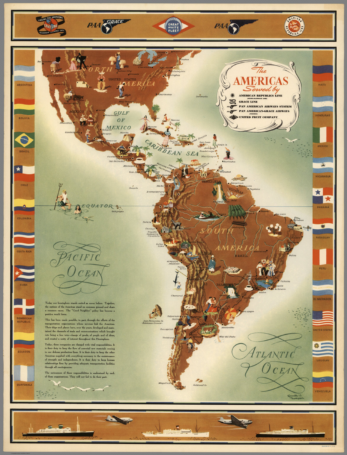 The Americas Served by American Republic Lines - David Rumsey ...