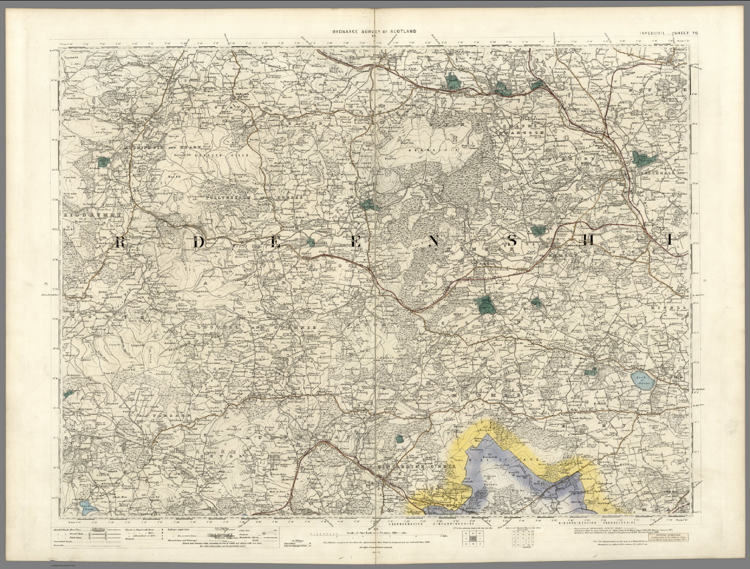 Volume 2: Sheet 76 - Inverurie - David Rumsey Historical Map Collection