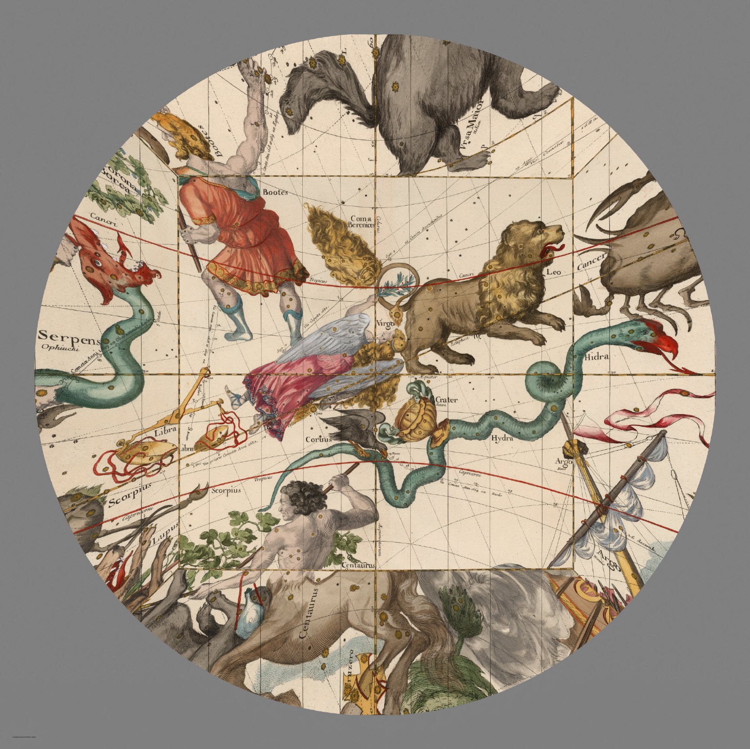 Plate 4 in Gnomonic Projection with adjoining Plates. - David Rumsey ...