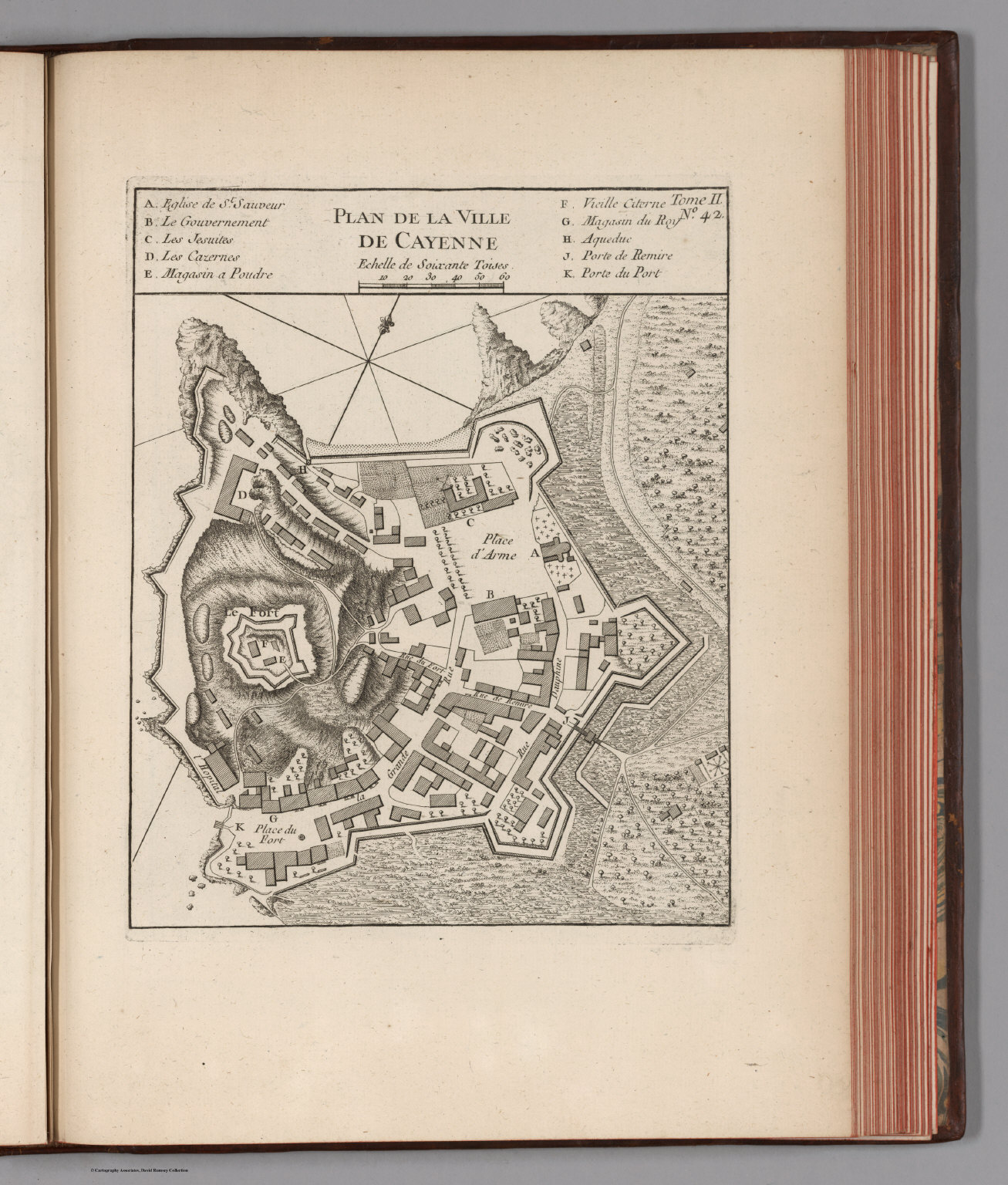 Plan de la ville de Cayenne - David Rumsey Historical Map Collection